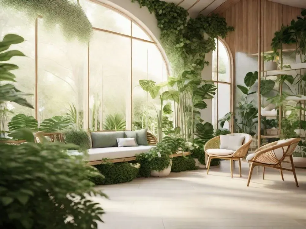 Modern Botanical Interior Designs Leonardo Ai Prompt | PromptBase