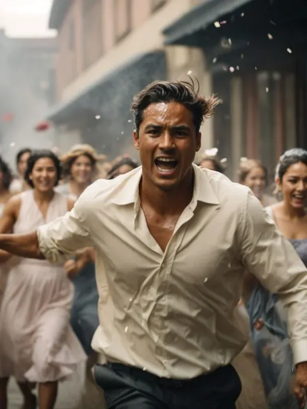 Realistic Running Away Leonardo Ai Prompt | PromptBase