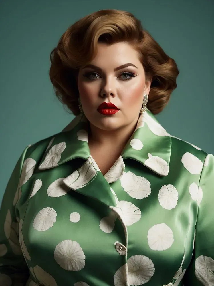 Vintage Plus Size Fashion Photographs Leonardo Ai Prompt | PromptBase