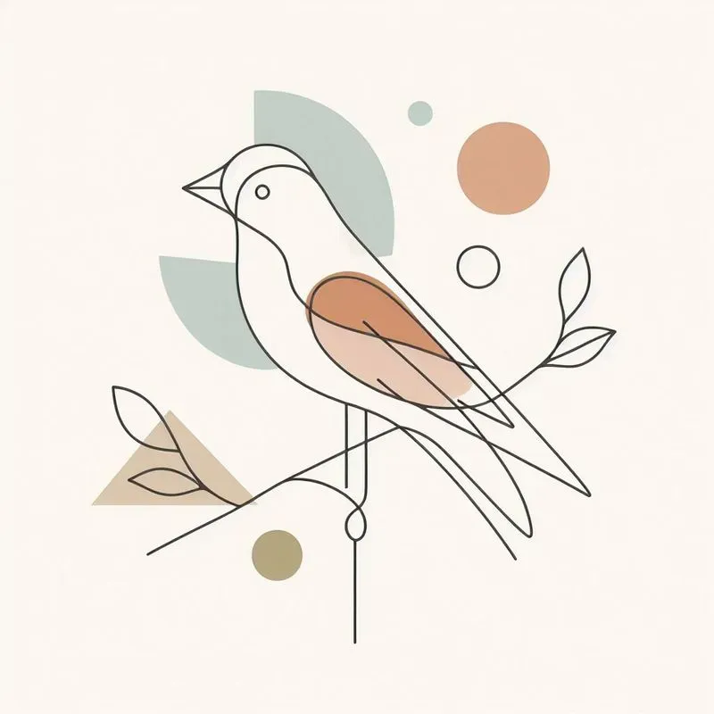 One Line Boho Chic Minimal Designs DALL·E Prompt | PromptBase