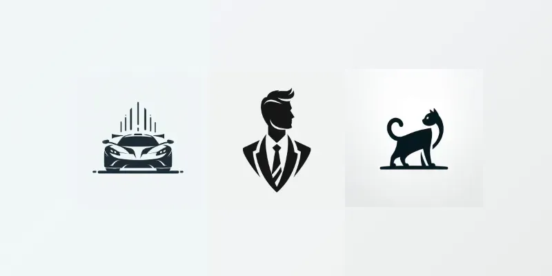 Elegant And Minimal Silhouette Logos DALL·E Prompt | PromptBase