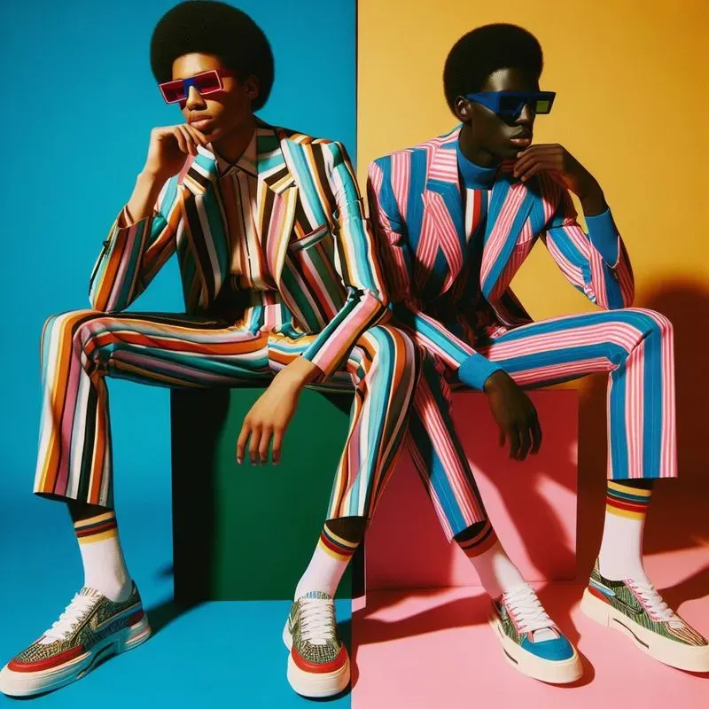 80s Fashion Editorial Kitsch Photographs DALL·E Prompt | PromptBase