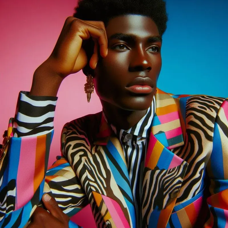 80s Fashion Editorial Kitsch Photographs DALL·E Prompt | PromptBase