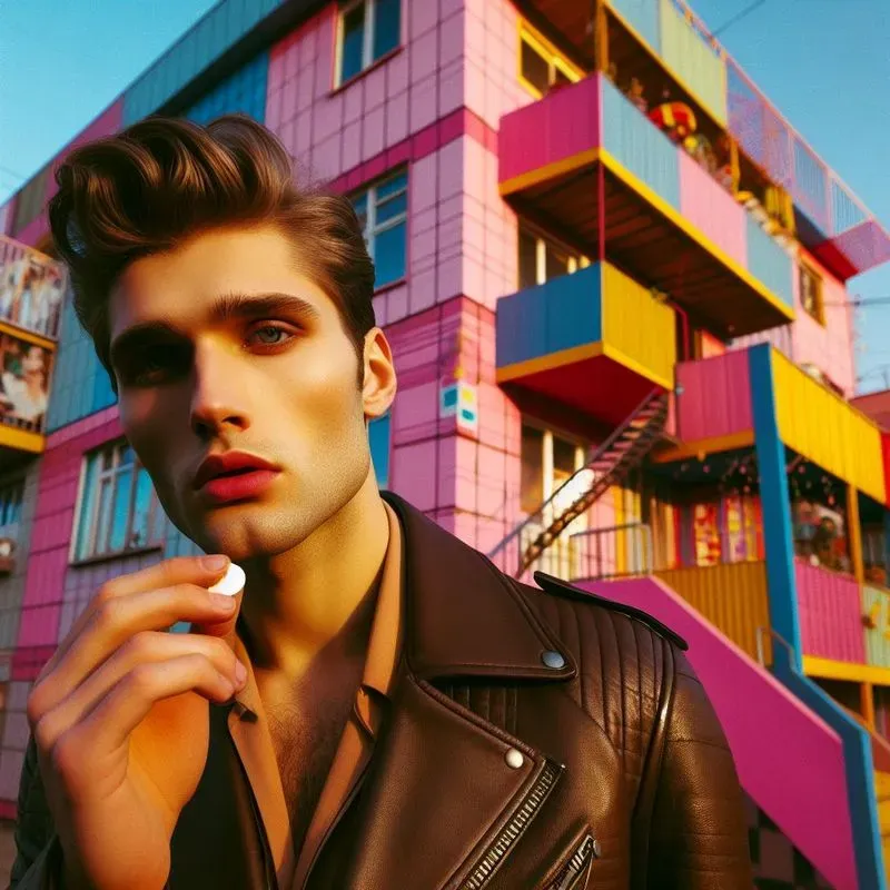 80s Fashion Editorial Kitsch Photographs DALL·E Prompt | PromptBase