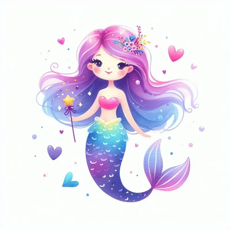 Cute Magical Pastel Watercolor Paintings DALL·E Prompt | PromptBase