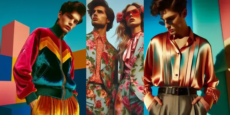 80s Fashion Editorial Kitsch Photographs DALL·E Prompt | PromptBase