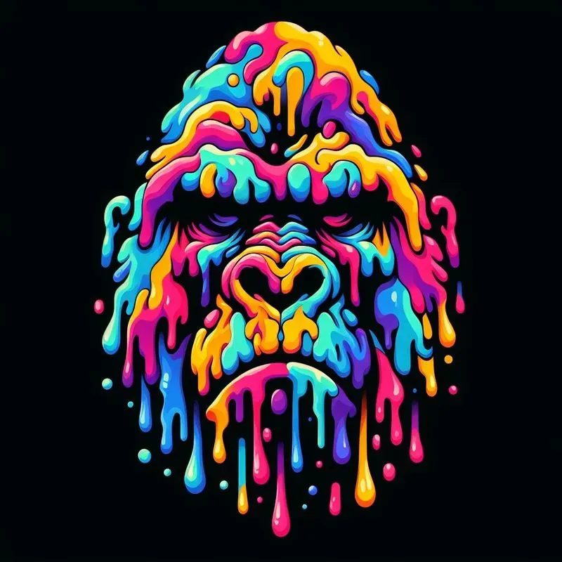 Psychedelic Melting Ink Tshirt Designs DALL·E Prompt | PromptBase