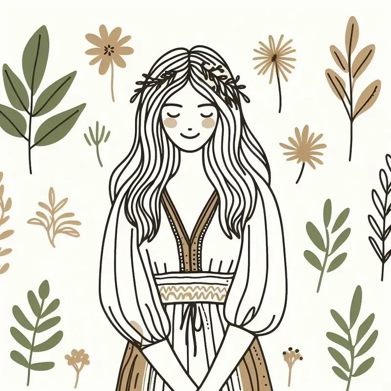 Cute Boho Hand Drawn Doodles DALL·E Prompt | PromptBase