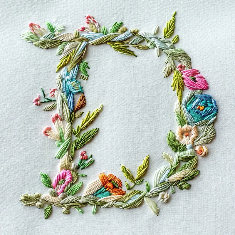 Cottagecore Embroidery Alphabet Letters Midjourney Prompt | PromptBase