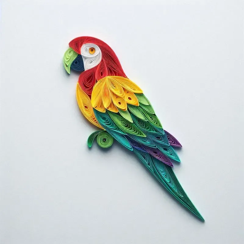 Vibrant Paper Quilling Animals DALL·E Prompt | PromptBase