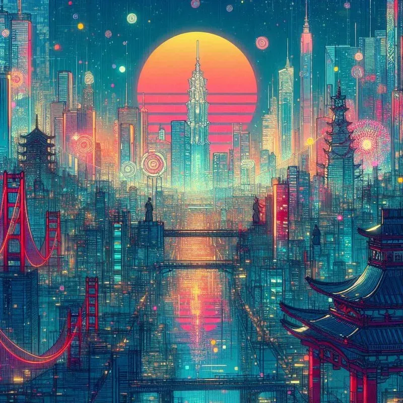 Magical Anime Landscapes Concept Art DALL·E Prompt | PromptBase