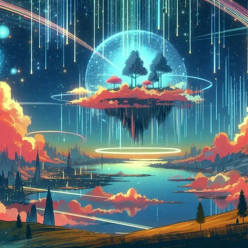 Magical Anime Landscapes Concept Art DALL·E Prompt | PromptBase