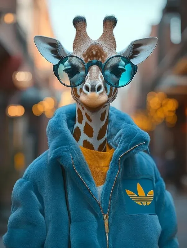 Animal Street Fashion Portraits Midjourney Prompt | PromptBase