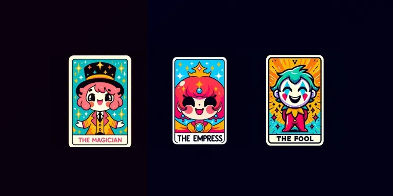 Cute Chibi Tarot Cards Generator App | PromptBase