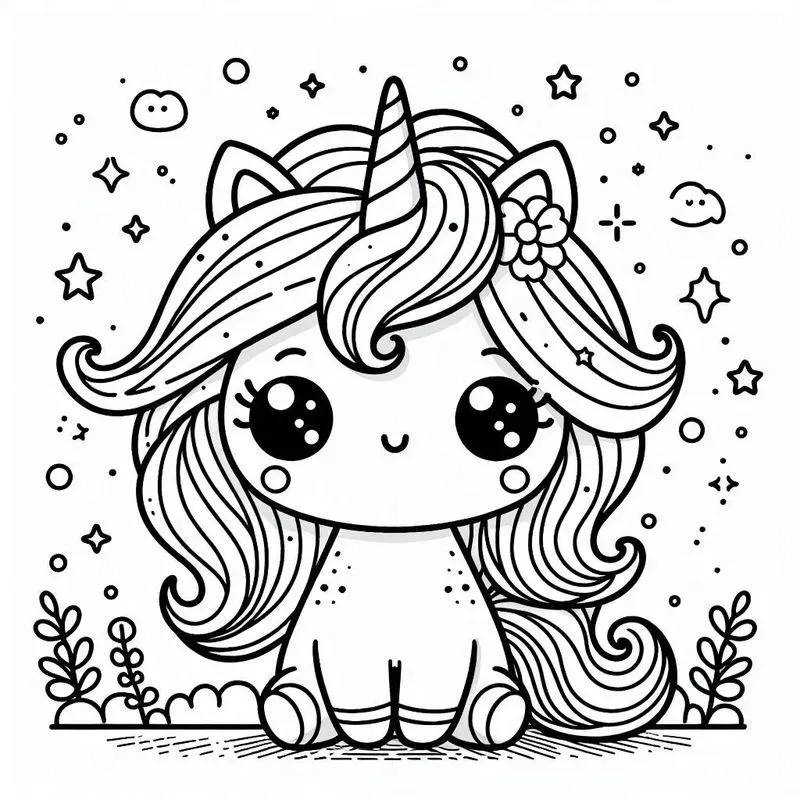 The Cutest Animal Coloring Book Pages DALL·E Prompt | PromptBase