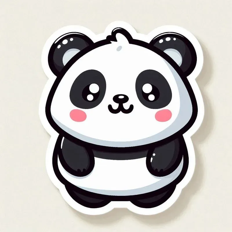Cute Animal Vector Die Cut Stickers DALL·E Prompt | PromptBase
