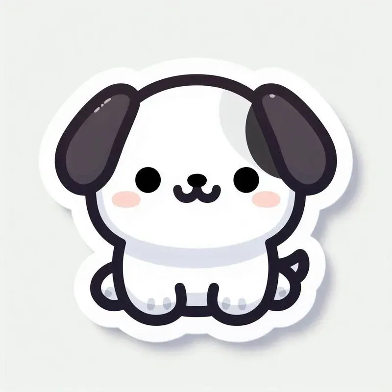 Cute Animal Vector Die Cut Stickers DALL·E Prompt | PromptBase