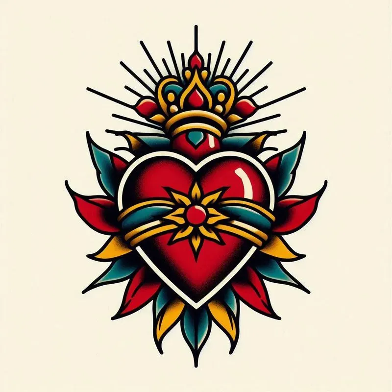 American Traditional Tattoos Old School DALL·E Prompt | PromptBase