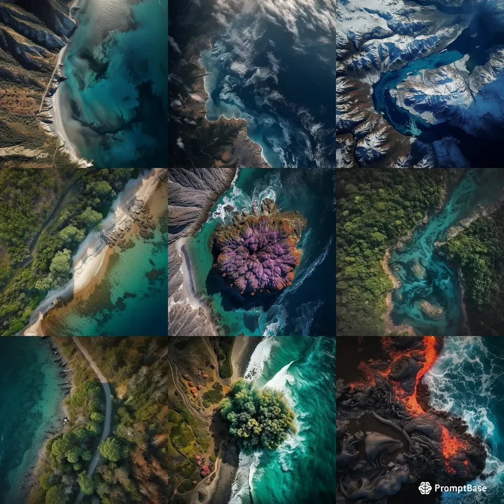 Satellite Photographs Midjourney Prompt | PromptBase