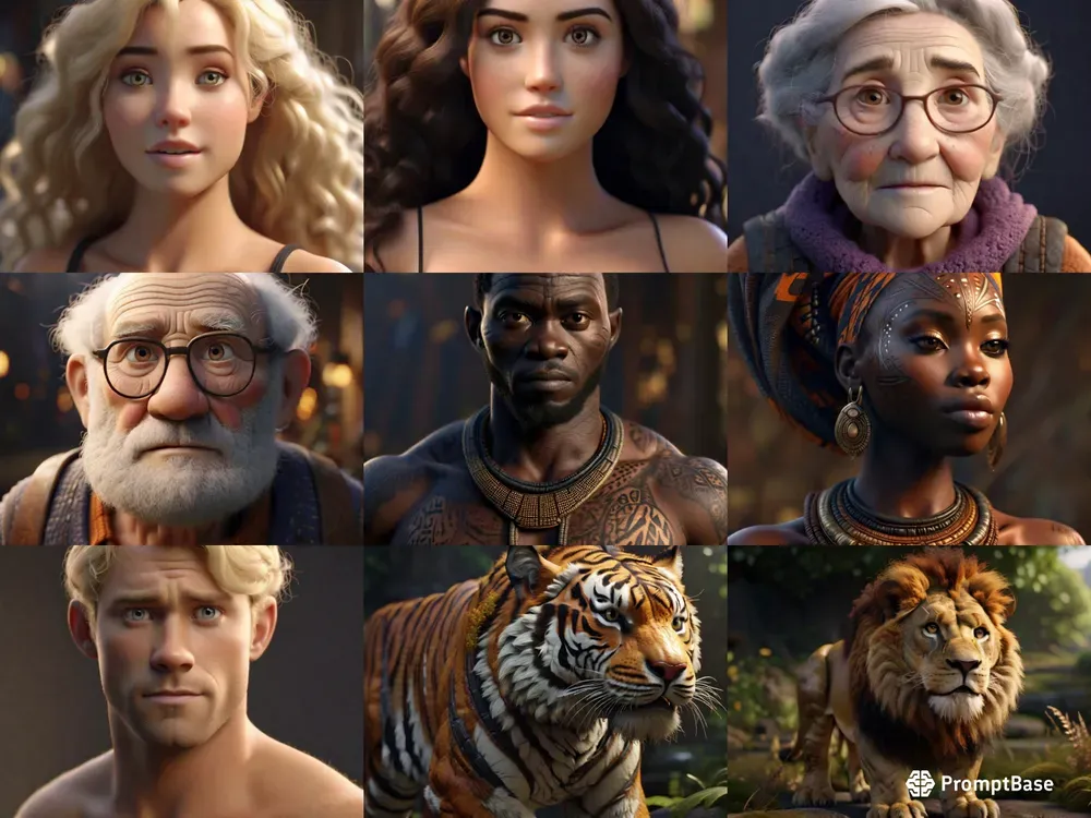 Realistic Pixar Style Portraits Leonardo Ai Prompt | PromptBase