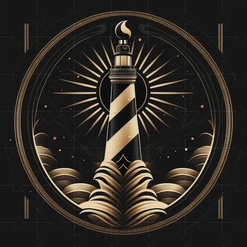 Goldish Art Deco Logos Midjourney Prompt | PromptBase