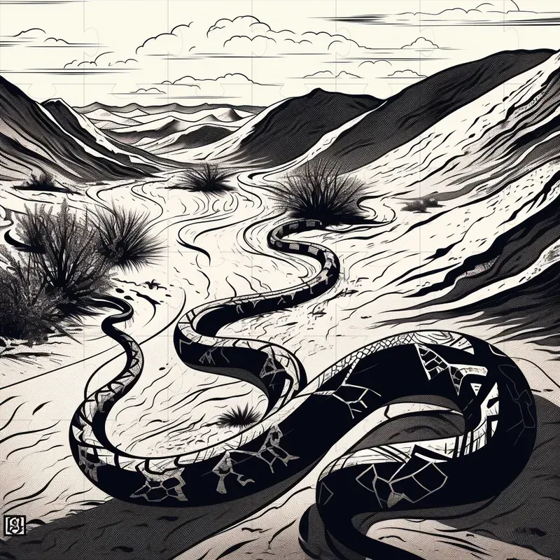 Dark And Moody Line Art Midjourney Prompt | PromptBase