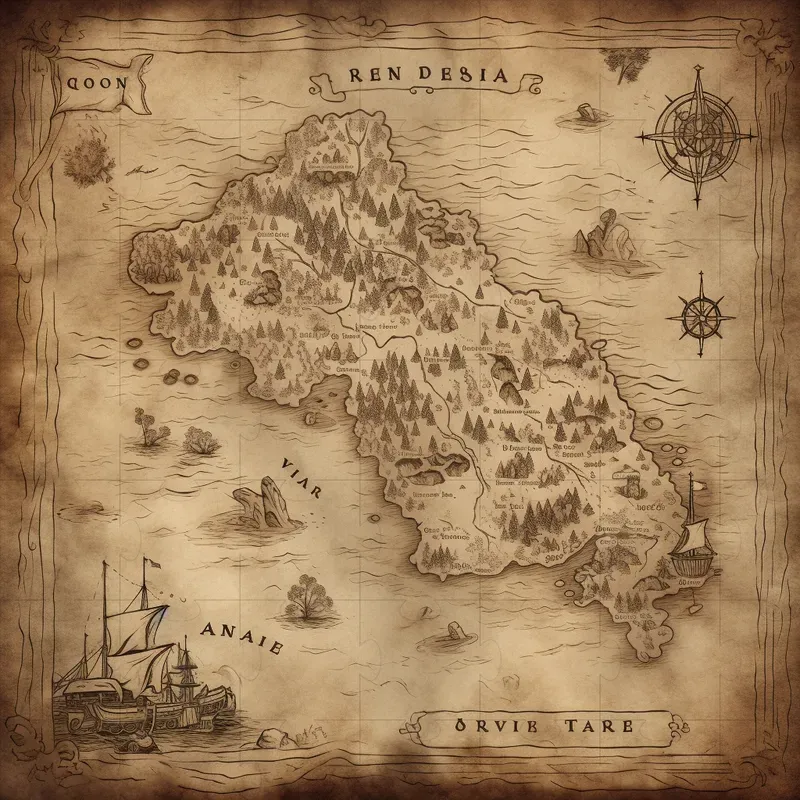 Mysterious Pirate Treasure Maps Midjourney Prompt | PromptBase