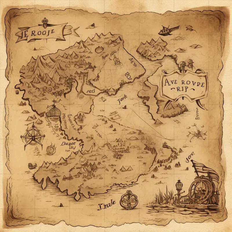 Mysterious Pirate Treasure Maps Midjourney Prompt | PromptBase