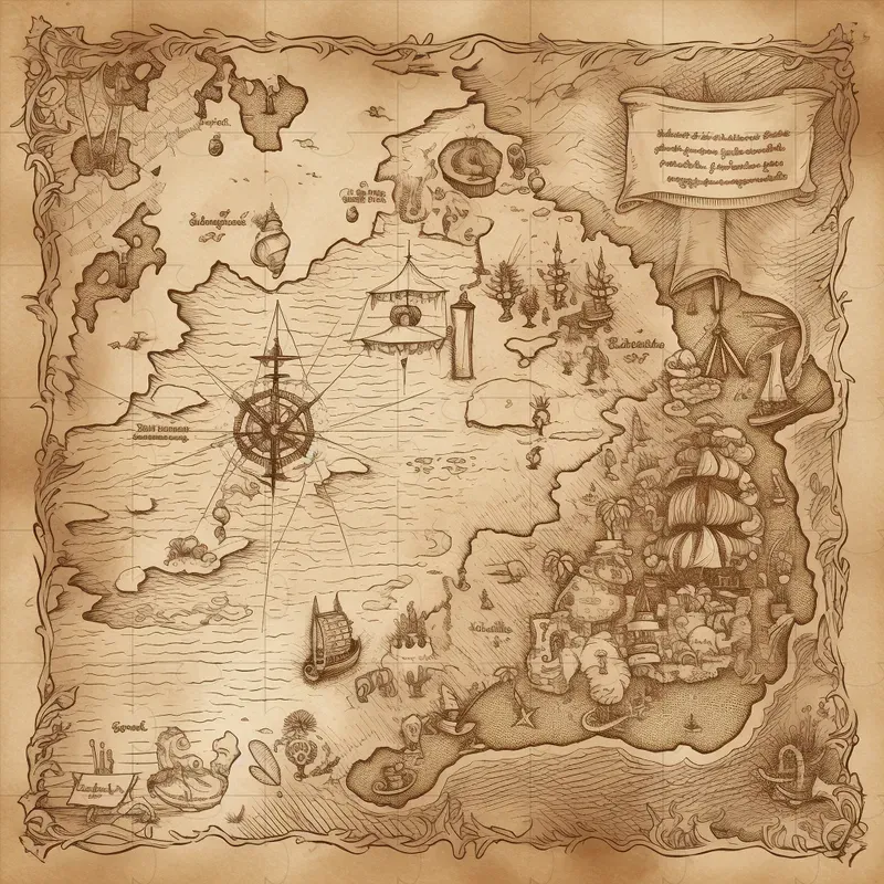 Mysterious Pirate Treasure Maps Midjourney Prompt | PromptBase