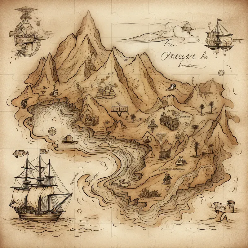 Mysterious Pirate Treasure Maps Midjourney Prompt | PromptBase