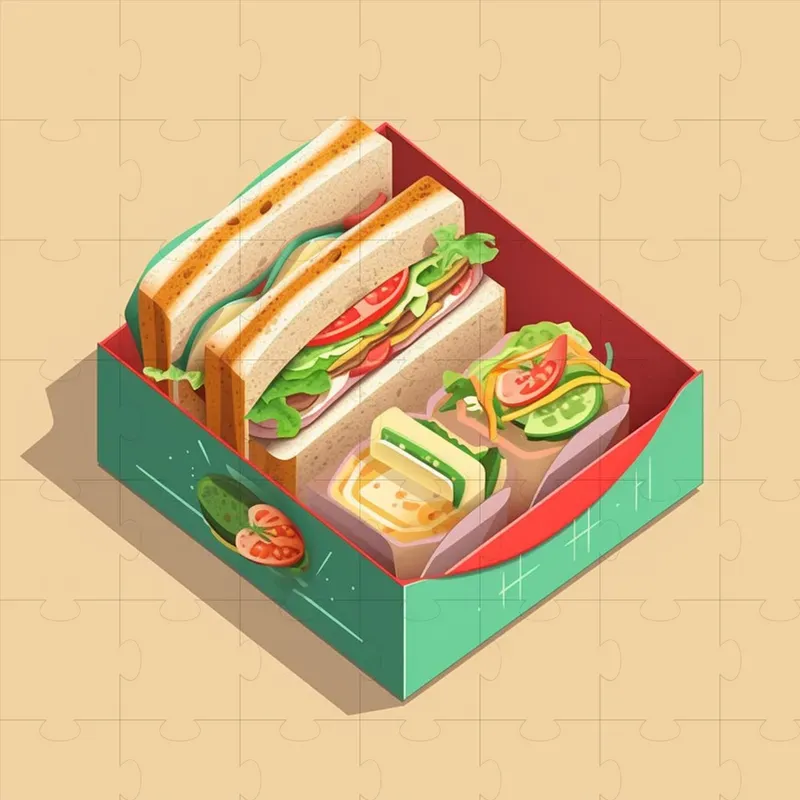 Isometric Food Box Illustrations Midjourney Prompt | PromptBase