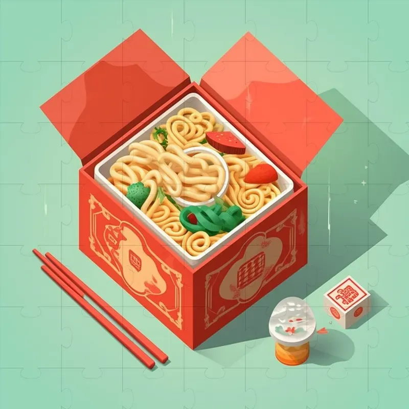 Isometric Food Box Illustrations Midjourney Prompt | PromptBase