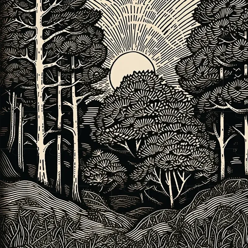 Woodcut Illustrations Midjourney Prompt | PromptBase