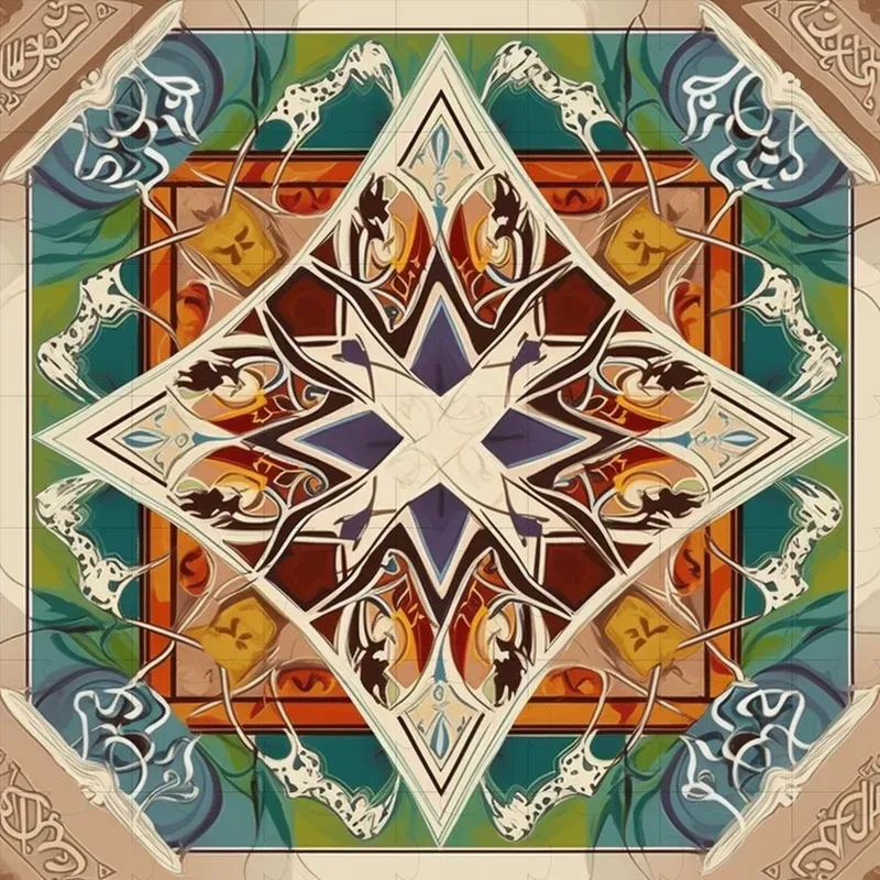 Islamic Calligraphy Art Midjourney Prompt | PromptBase