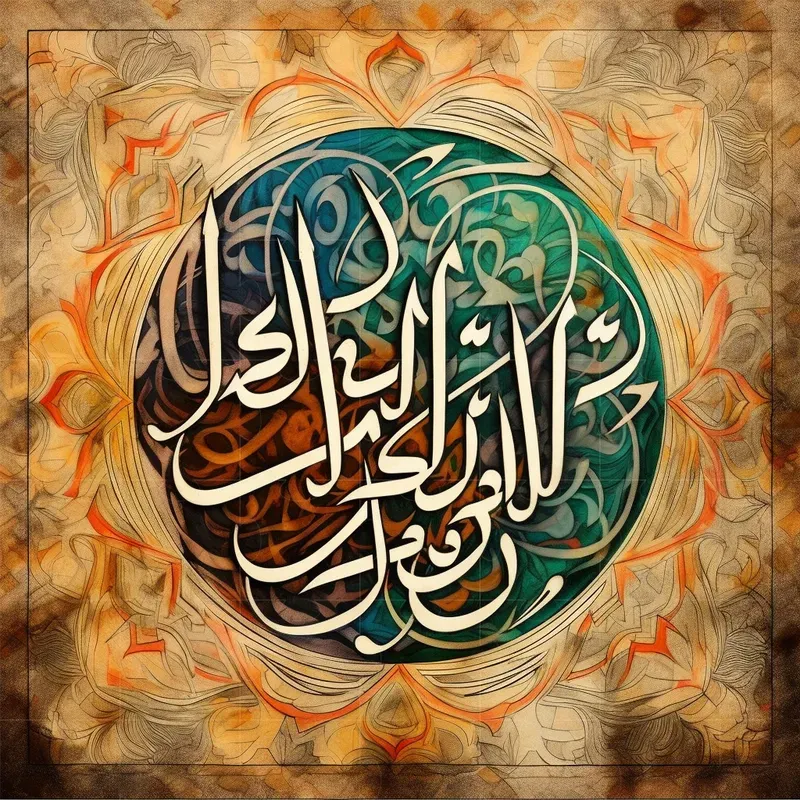 Islamic Calligraphy Art Midjourney Prompt | PromptBase