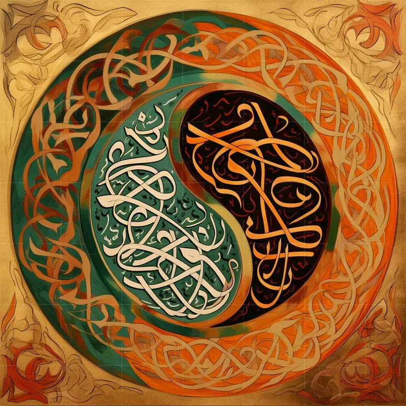 Islamic Calligraphy Art Midjourney Prompt | PromptBase