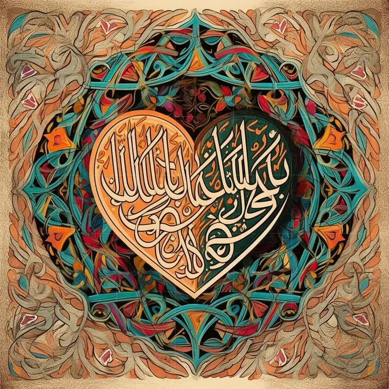 Islamic Calligraphy Art Midjourney Prompt | PromptBase
