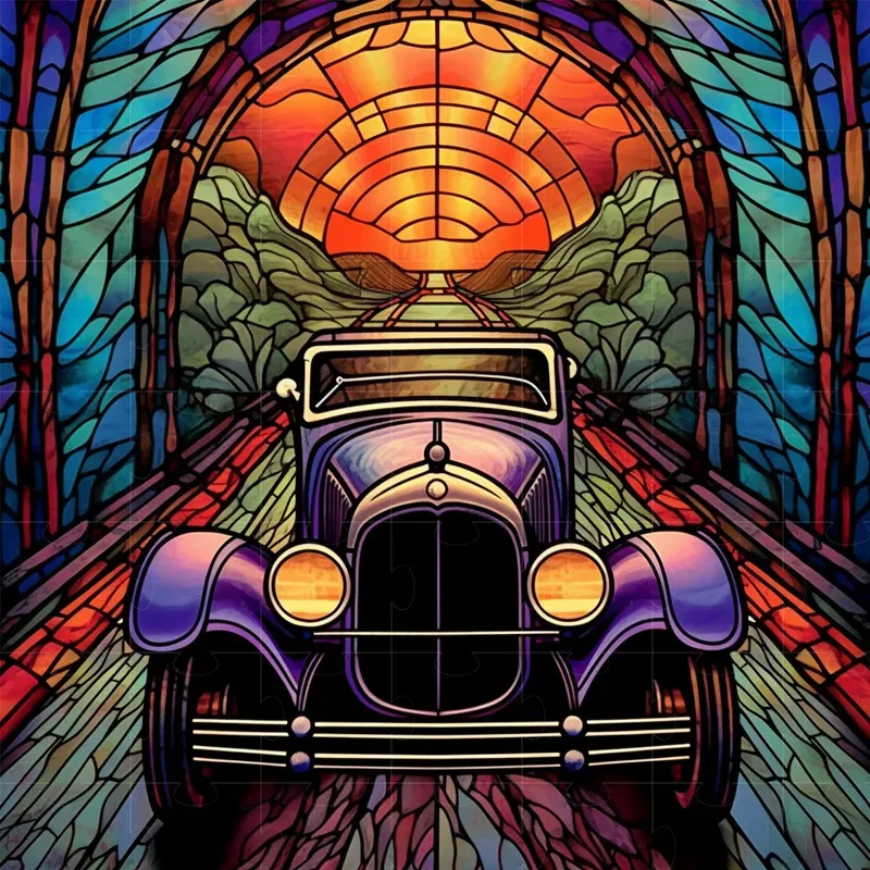 Stained Glass Panels Midjourney Prompt Promptbase