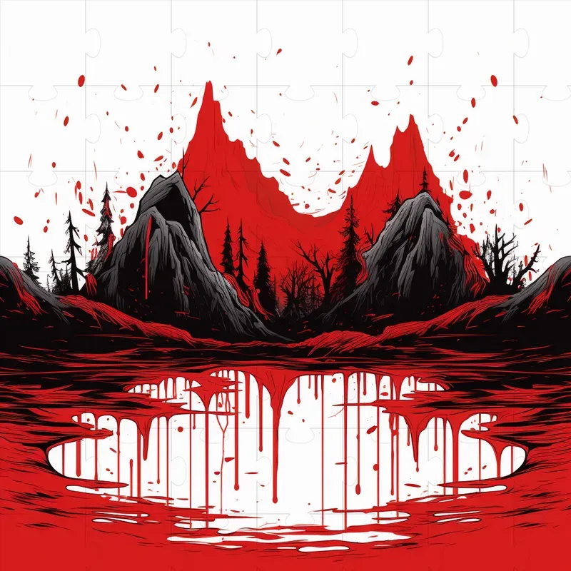 Horror Splash Patterns Midjourney Prompt | PromptBase