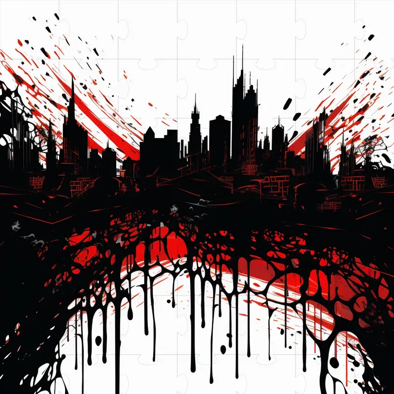Horror Splash Patterns Midjourney Prompt | PromptBase