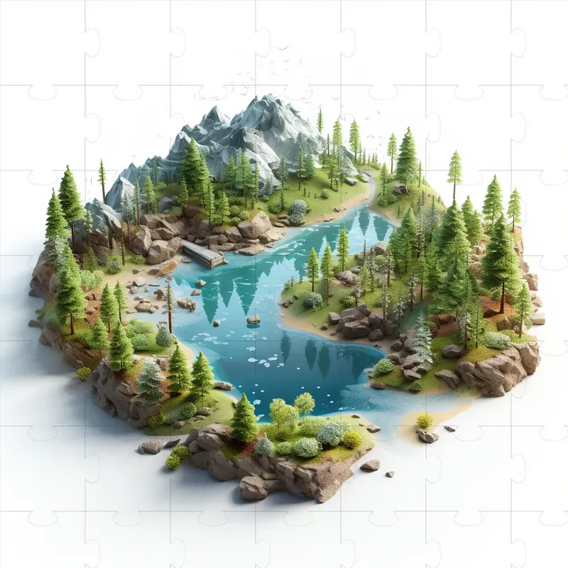 3D Isometric Scenes Midjourney Prompt | PromptBase