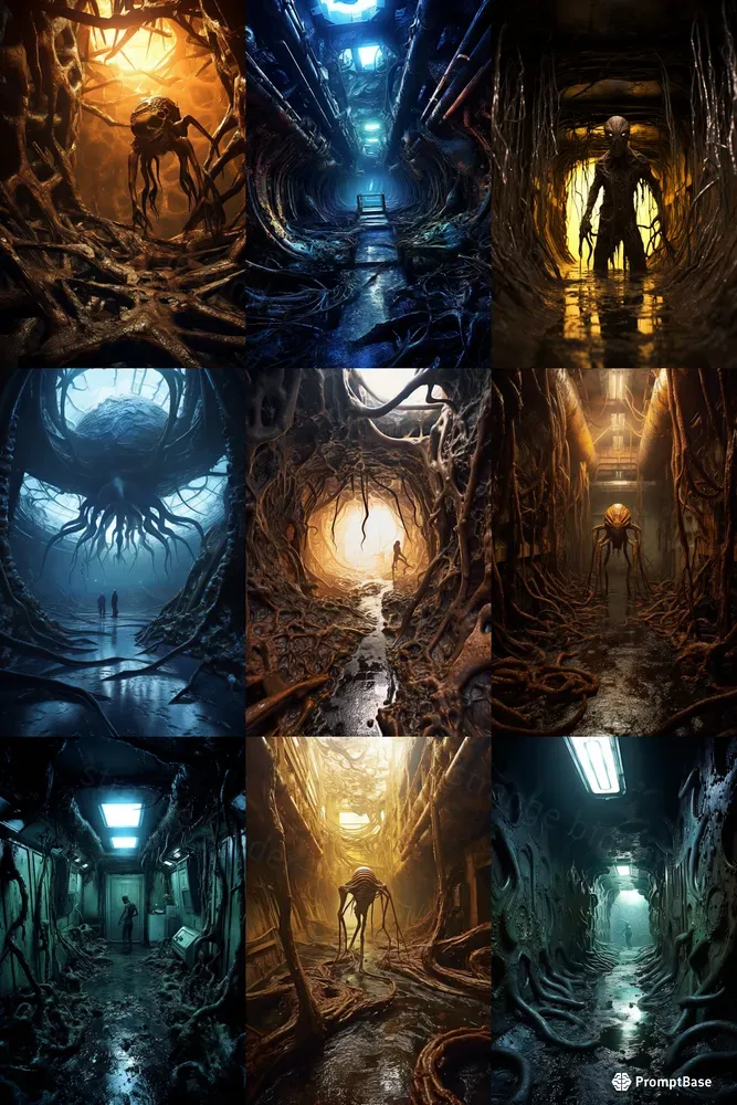 Alien Sci-fi Environments Midjourney Prompt | PromptBase