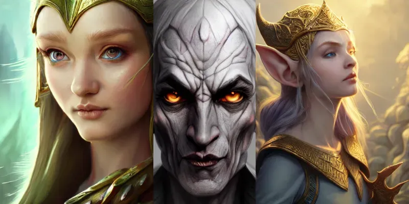 DnD Beautiful Character Concept Art Stable Diffusion Prompt | PromptBase