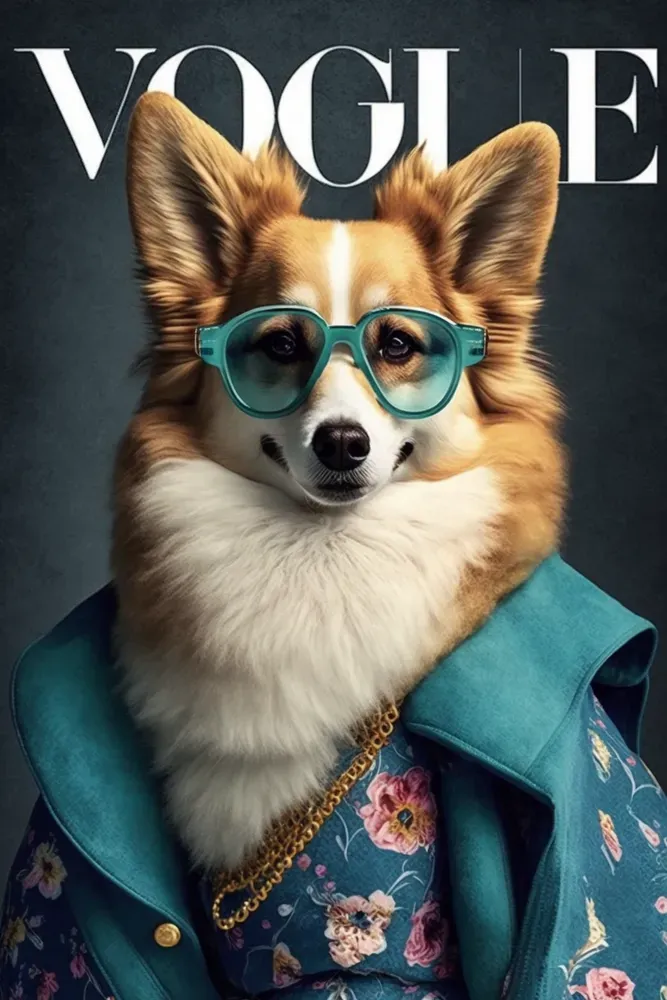 Animals Featured On Vogue Covers Midjourney Prompt | PromptBase