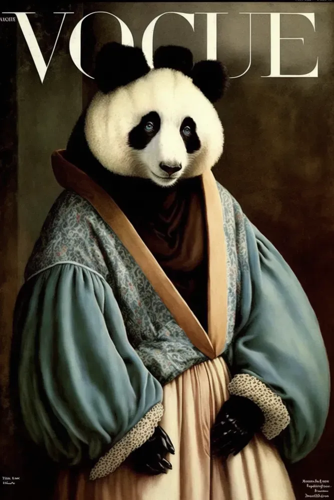 Animals Featured On Vogue Covers Midjourney Prompt | PromptBase