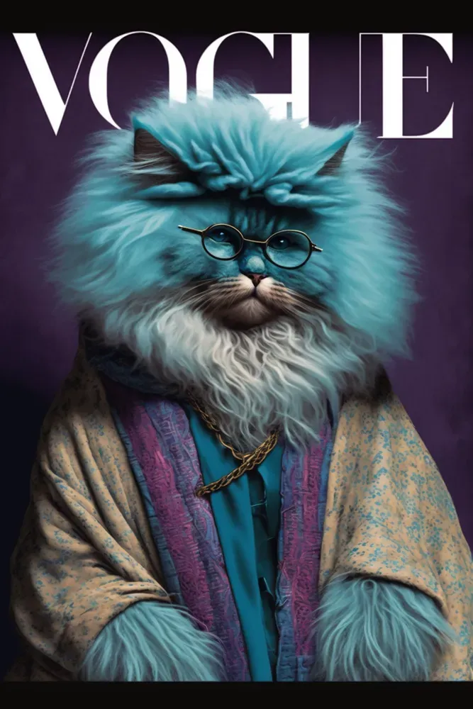 Animals Featured On Vogue Covers Midjourney Prompt | PromptBase