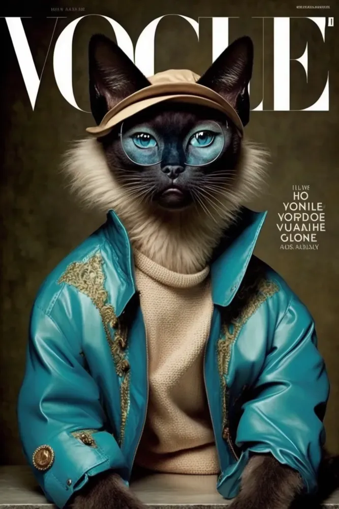 Animals Featured On Vogue Covers Midjourney Prompt | PromptBase