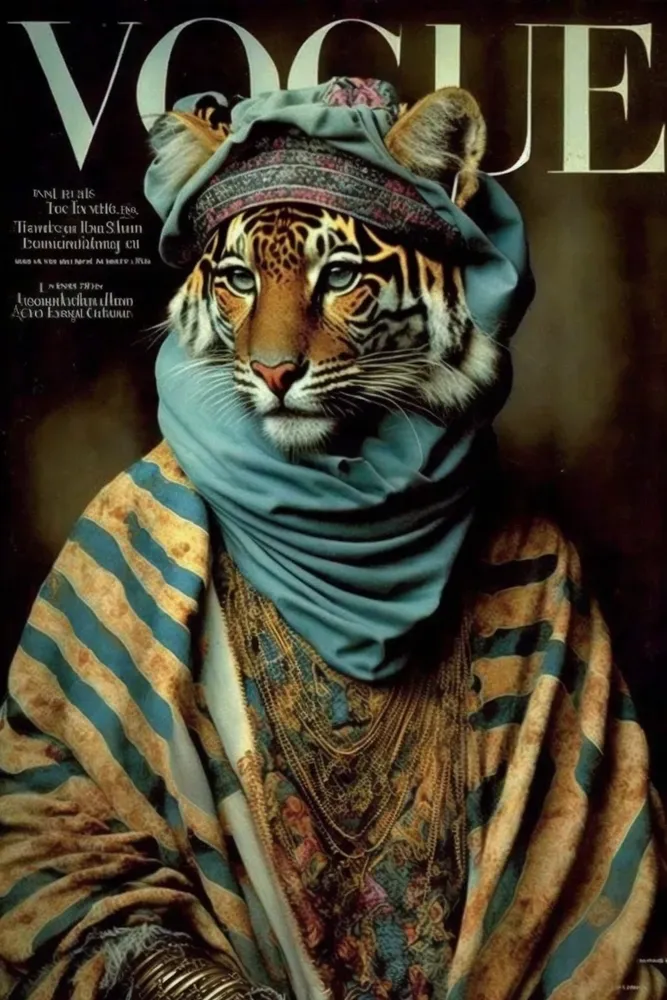 Animals Featured On Vogue Covers Midjourney Prompt | PromptBase