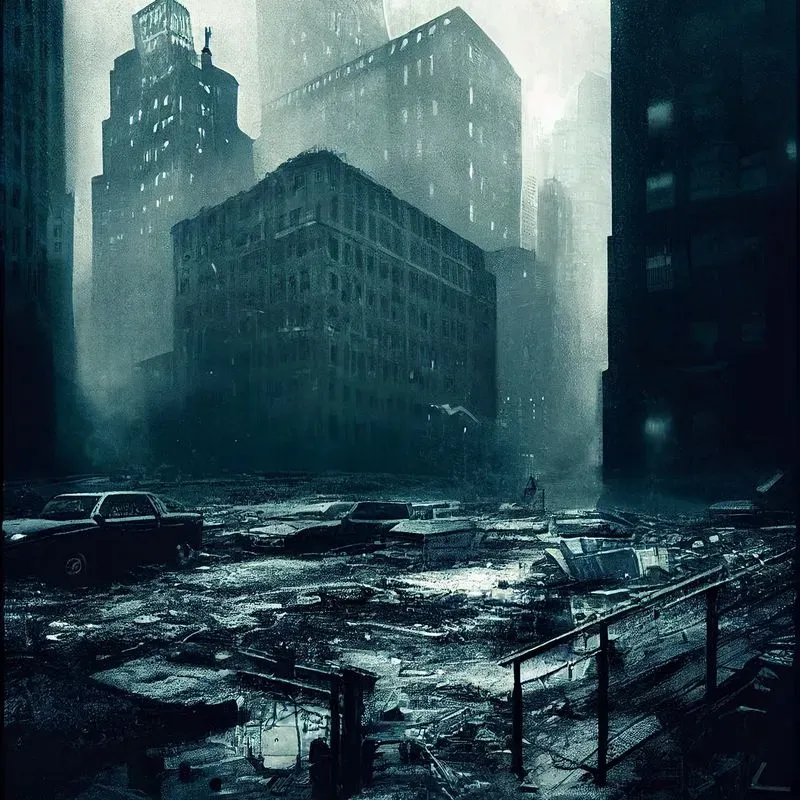 Post Apocalyptic Cities Midjourney Prompt | PromptBase