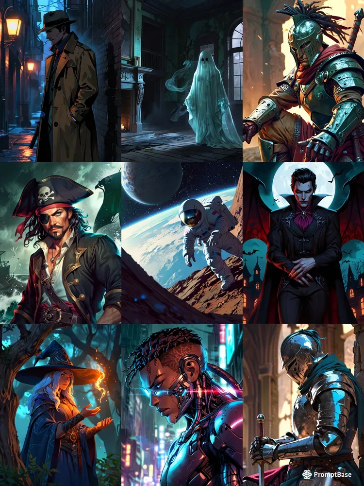 Anime Mystery Characters Leonardo Ai Prompt | PromptBase